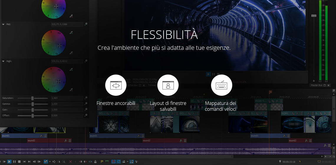 Software di elaborazione video per appassionati di video – VEGAS Pro